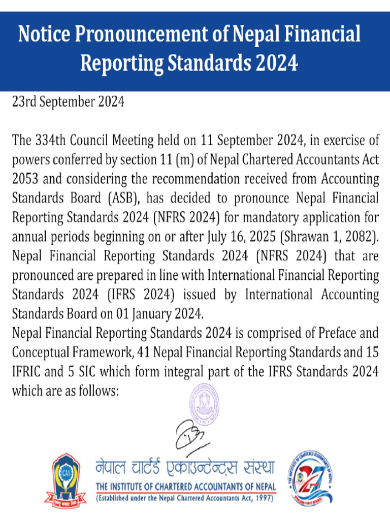 Date For NFRS | PDF