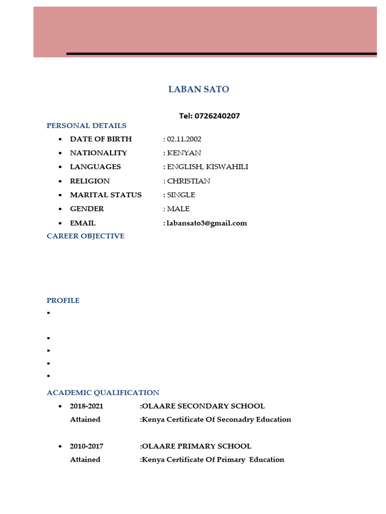 Laban CV | PDF