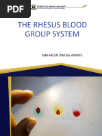 BB - RH BLOOD GROUP SYSTEM | PDF | Blood Type | Antibody