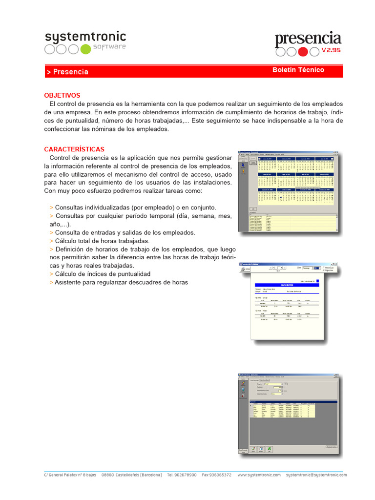 Control de Presencia Laboral Eficiente | PDF