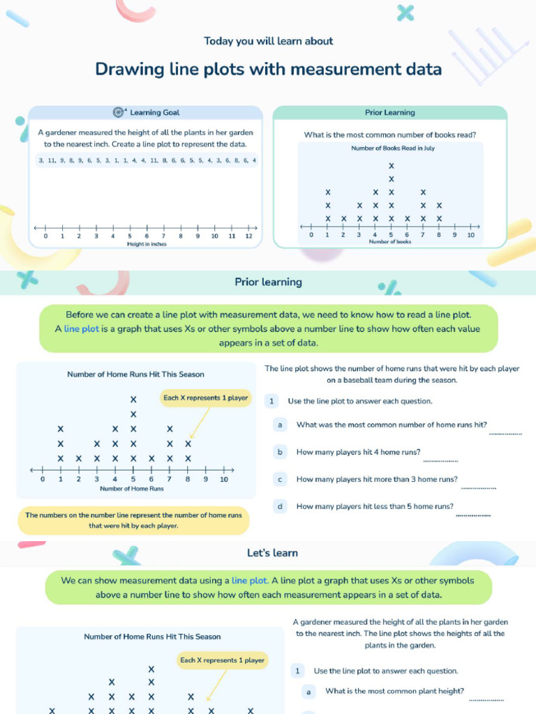 Drawing Line Plots With Measurement Data | PDF