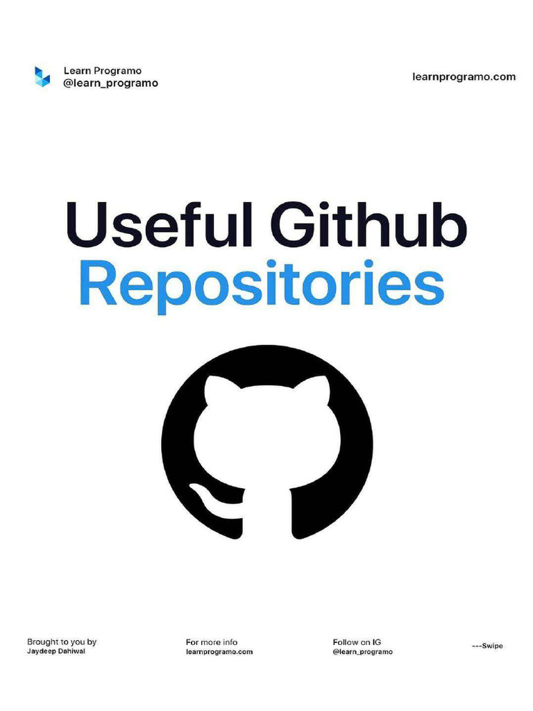 Useful Github Repositories | PDF