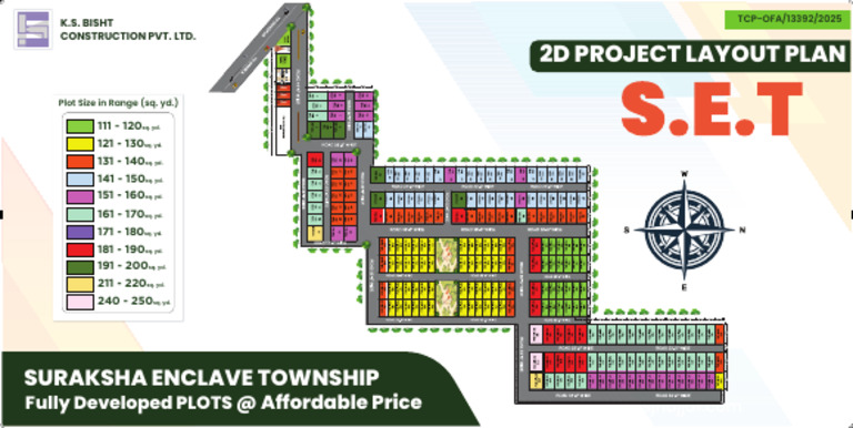 Suraksha Enclave Township Phase-I Layout | PDF