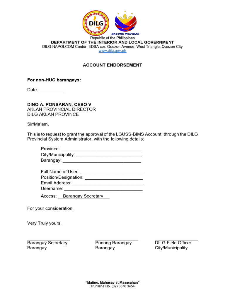 Bims Account Approval Form | PDF