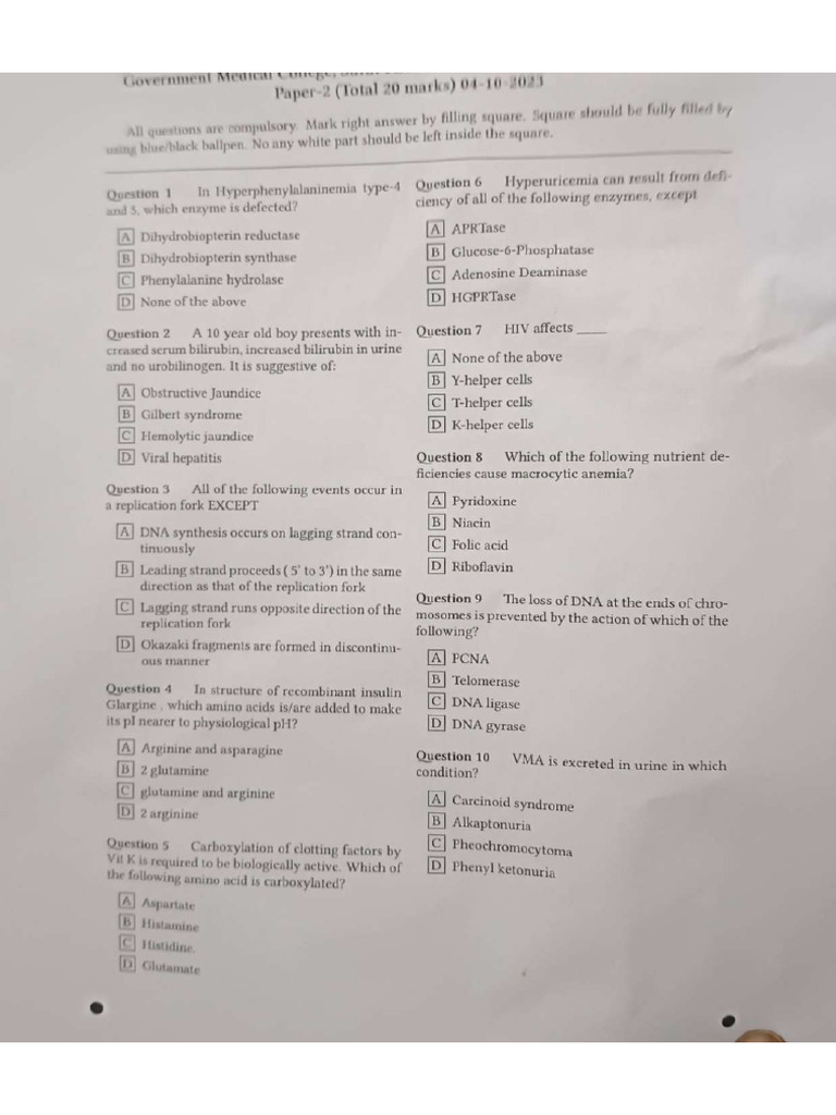 Biochemistry 2 (Surat) | PDF