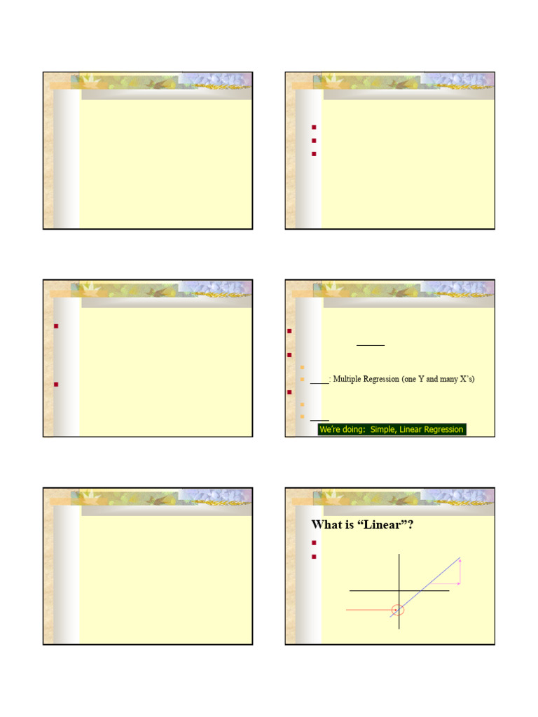 04 - Linear Regression | PDF | Linear Regression | Regression Analysis