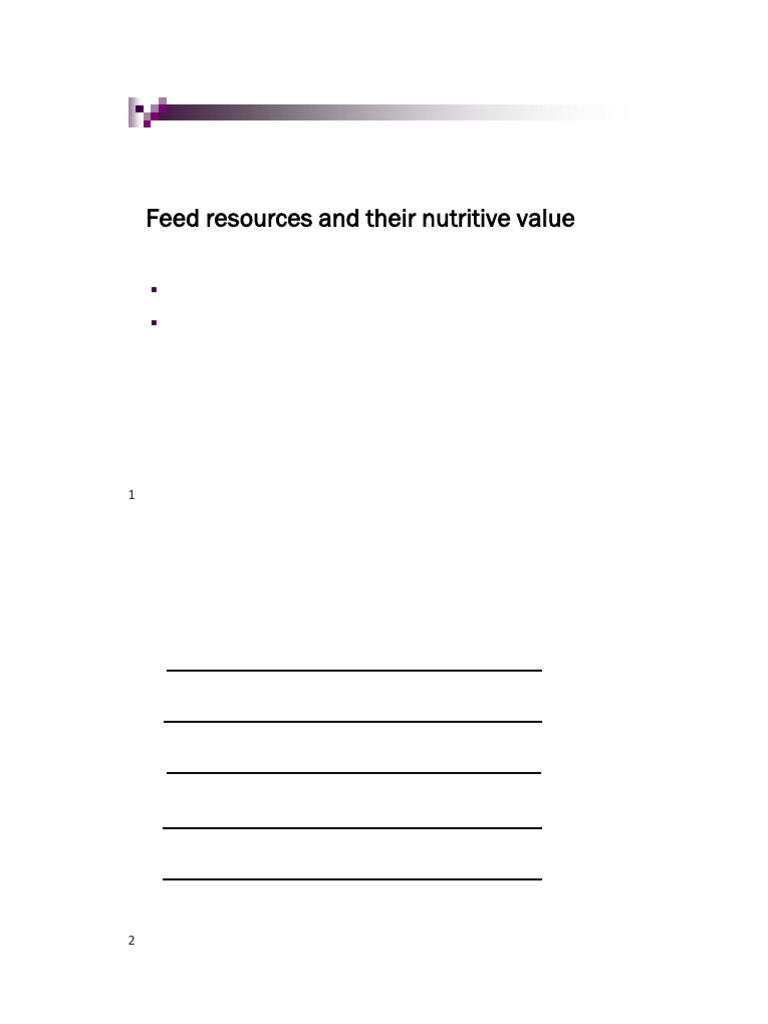 1 - Classification of Feed Stuff - Protein Sources - Poultry | PDF ...