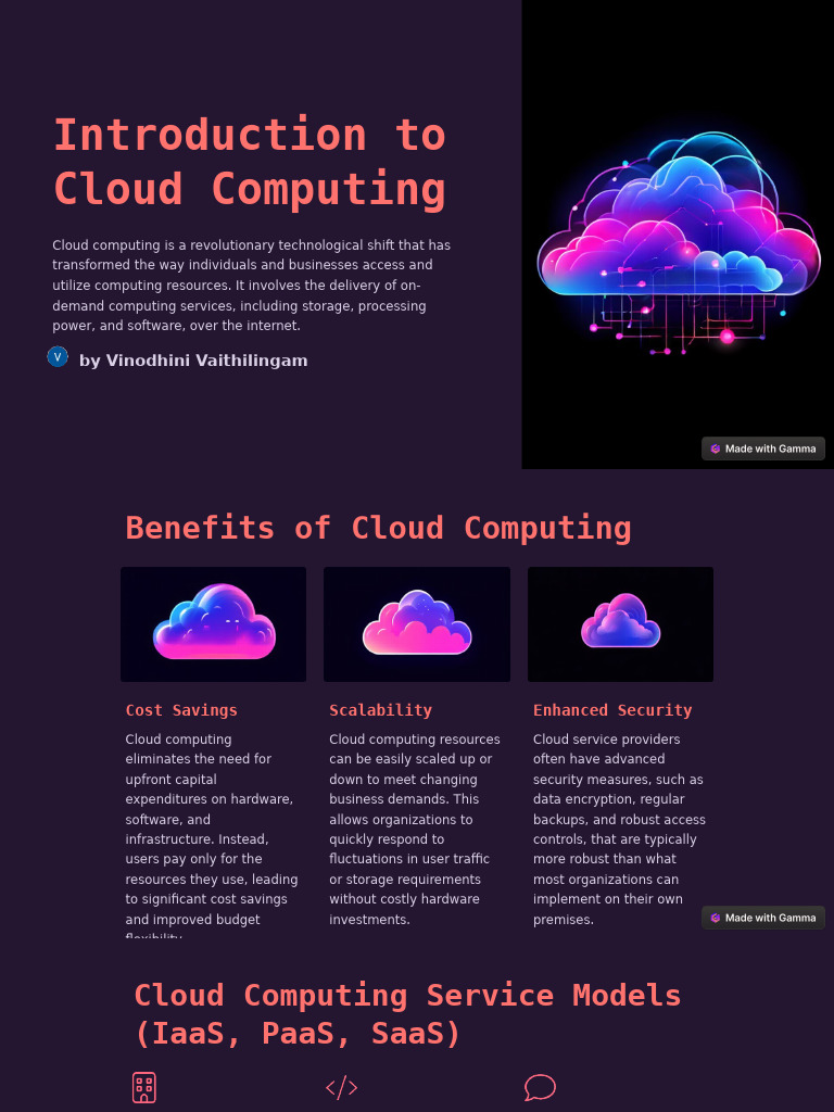 Overview of Cloud Computing Benefits | PDF | Cloud Computing | Software ...