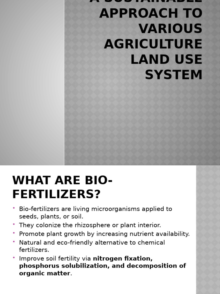 Biofertilizers Presentation | PDF