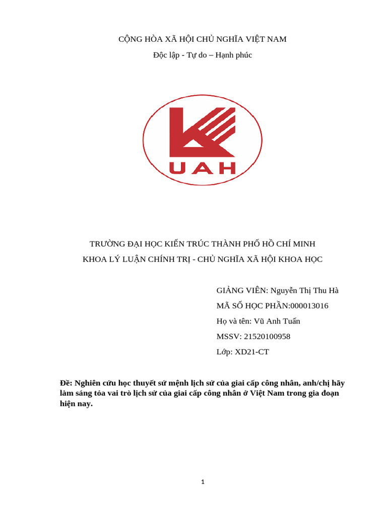 Vu Anh Tuan 21520100958 | PDF