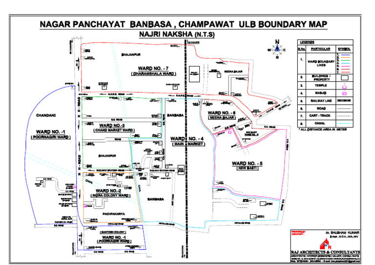 Banbasa Town Ulb Boundary Map Final-Model | PDF