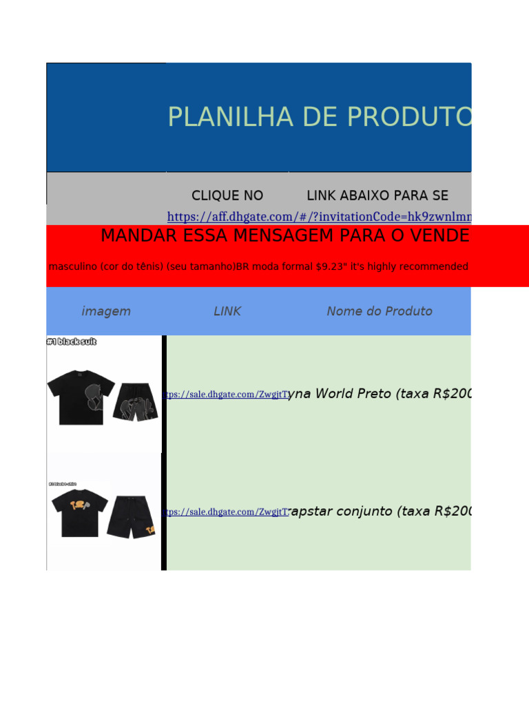 Planilha Prettyface - Chris | PDF | Shoe | Nike