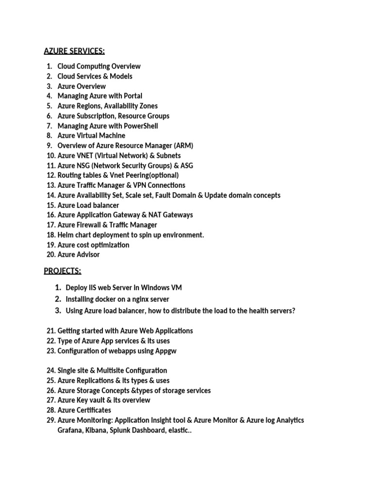 Azure Services Overview 2025 | PDF | Microsoft Azure | Cloud Computing