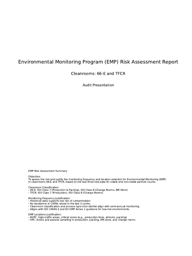 Combined EMP Risk Assessment Report | PDF
