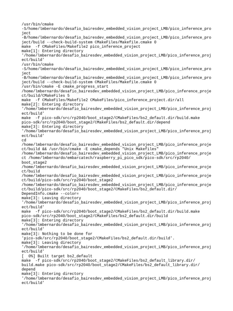 CMake Build Process for Pico Inference | PDF | Computing