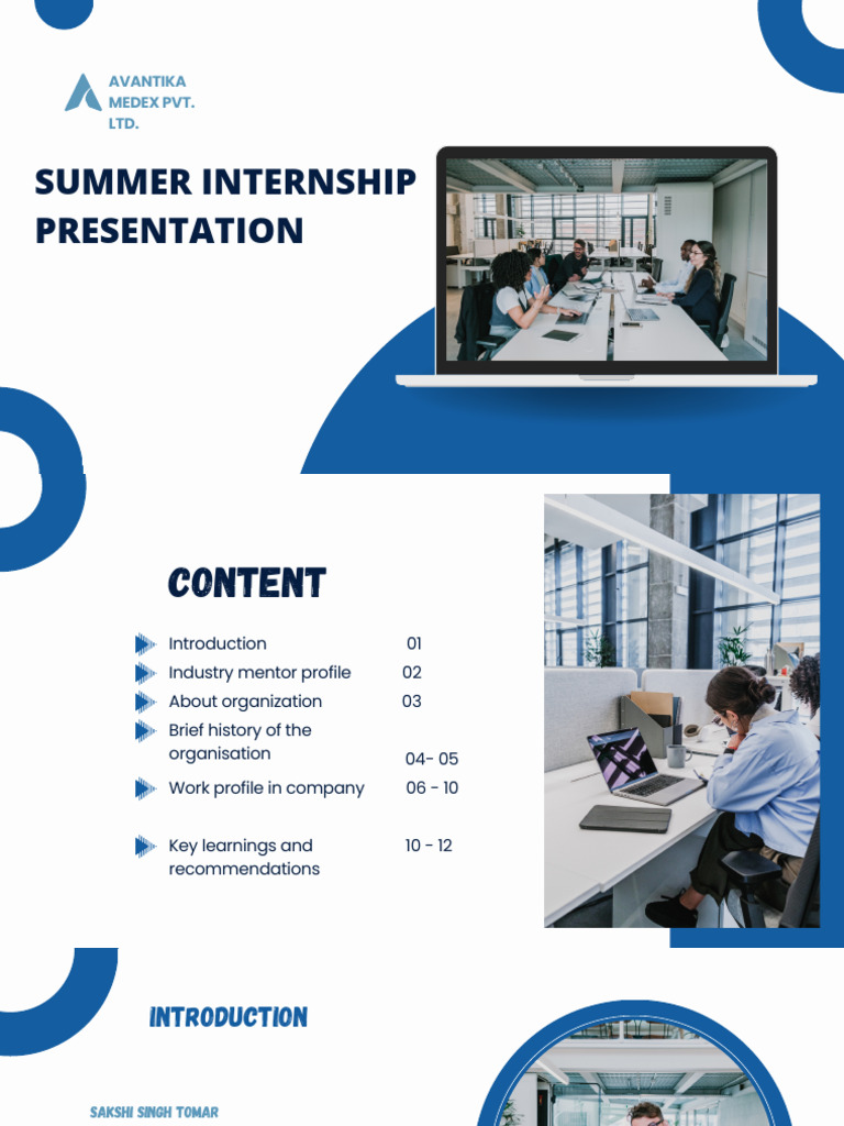 Summer Internship Presentation | PDF | Medicine | Health Care