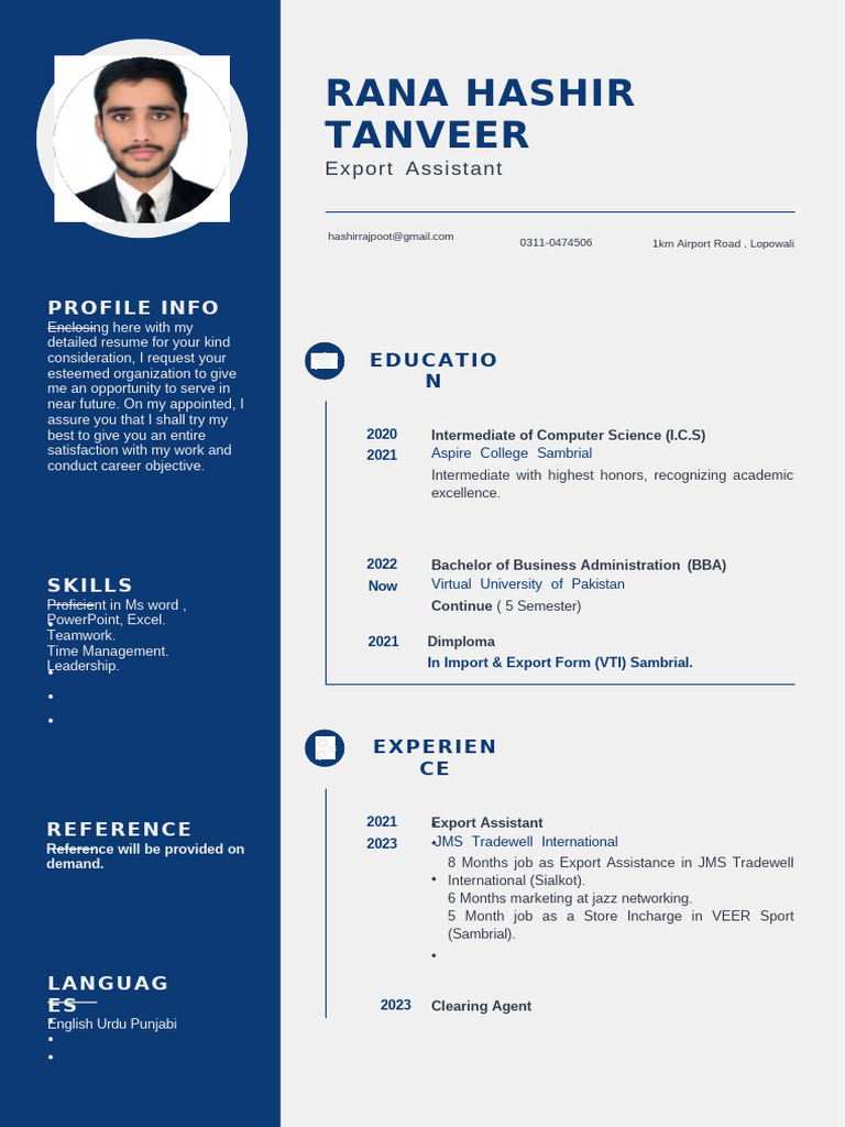 New CV of Rana Hashir | PDF
