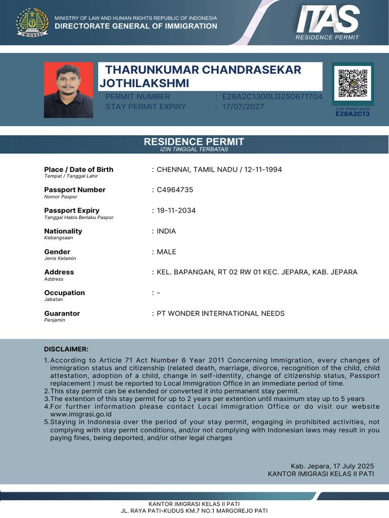 Kitas MR Tharun | PDF