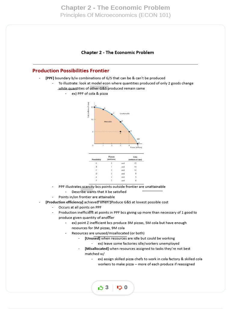 Chapter 2 The Economic Problem - Compress | PDF | Trade | Economies