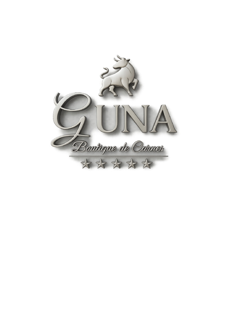 GUNA Boutique de Carnes Logo 3D | PDF