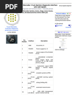 Pinout of The Diagnostic Connector Mercedes. | PDF | Anti Lock Braking ...