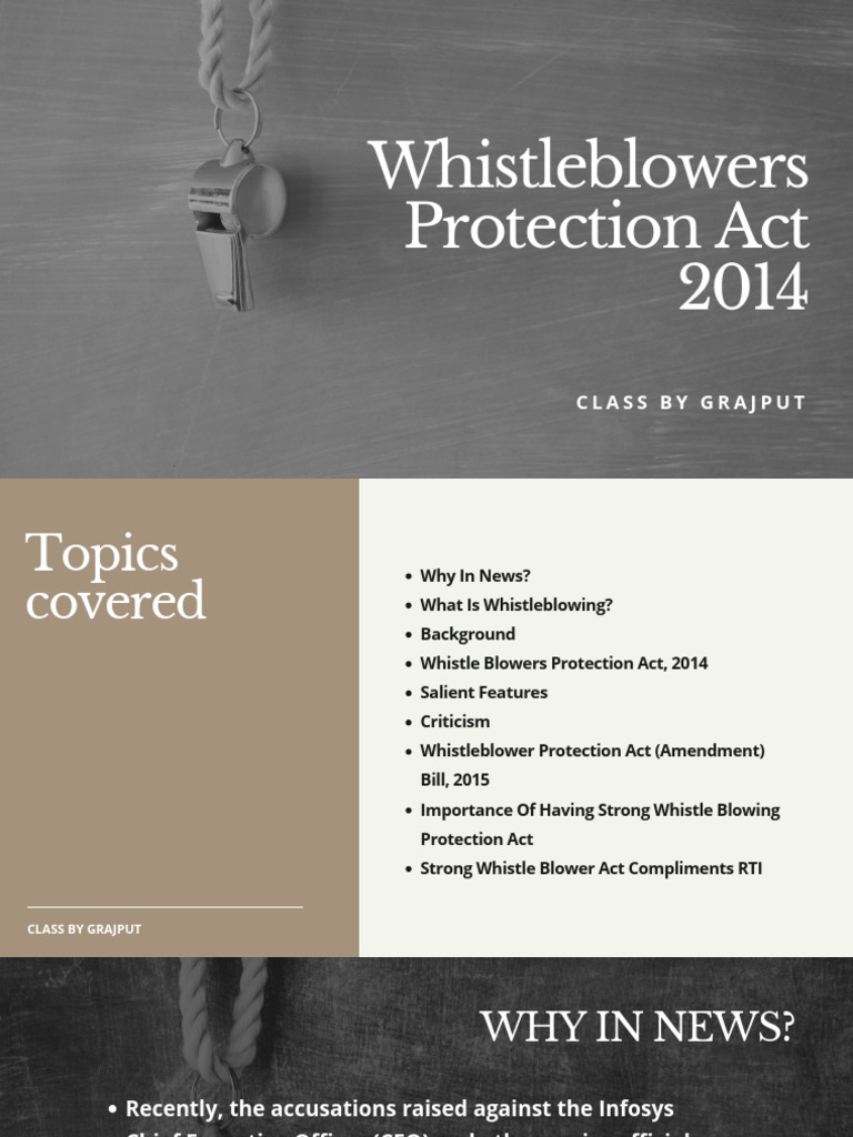 Whistleblowers Protection Act 2014 | PDF | Governance | Government