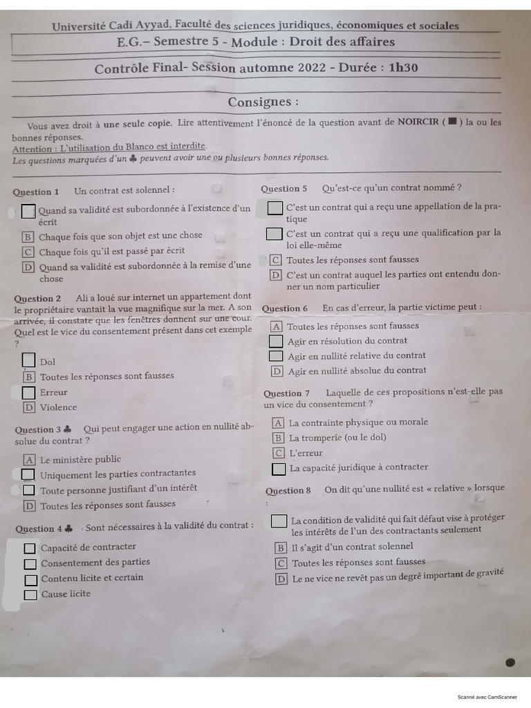 Examen Yassine Dourhani | PDF