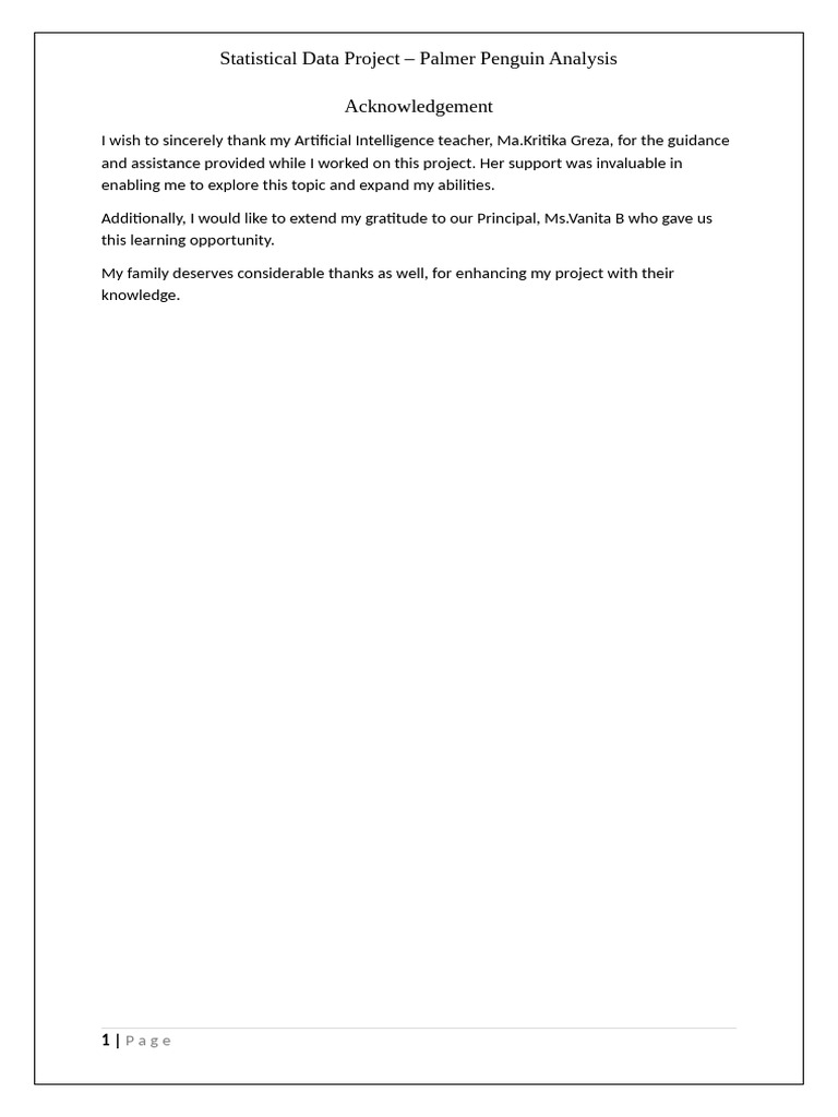 Palmer Penguin Data Analysis Insights | PDF | Statistics | Artificial ...