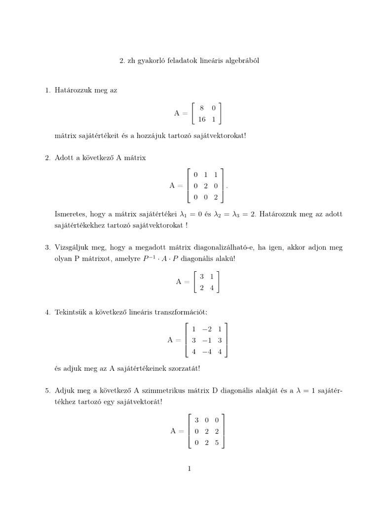 Linalg 2zh | PDF