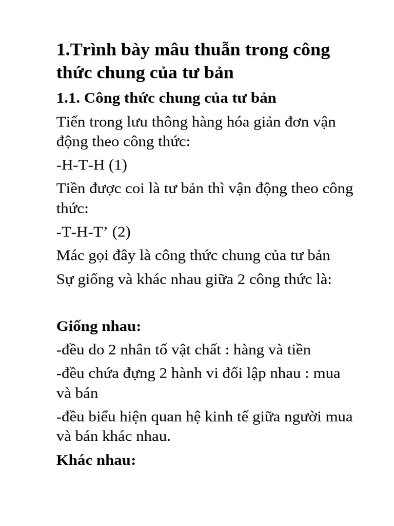 BÀI TẬP VỀ NHÀ BUỔI 2 KTCT MÁC LÊ NIN | PDF