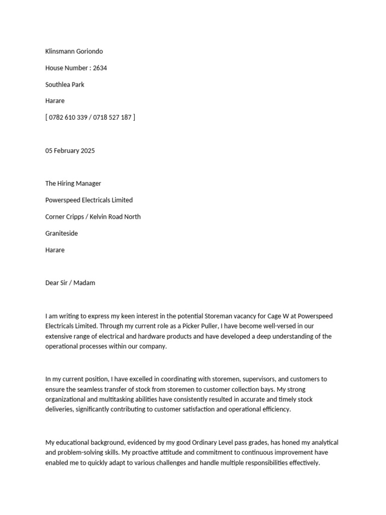 Storeman Application by Klinsmann Goriondo | PDF