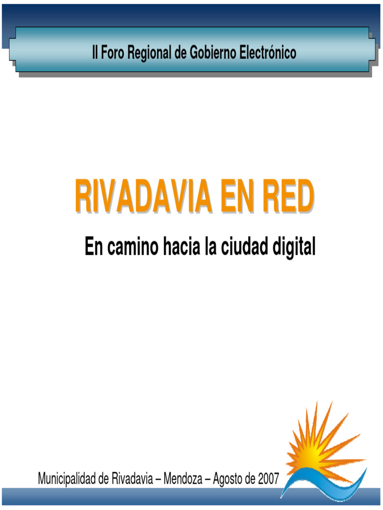 Rivadavia en Red-Ing Scriboni | PDF | Tecnología de información y ...