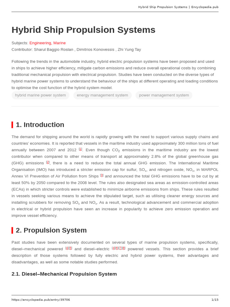 Hybrid Ship Propulsion Systems 2 | PDF | Marine Propulsion | Direct Current