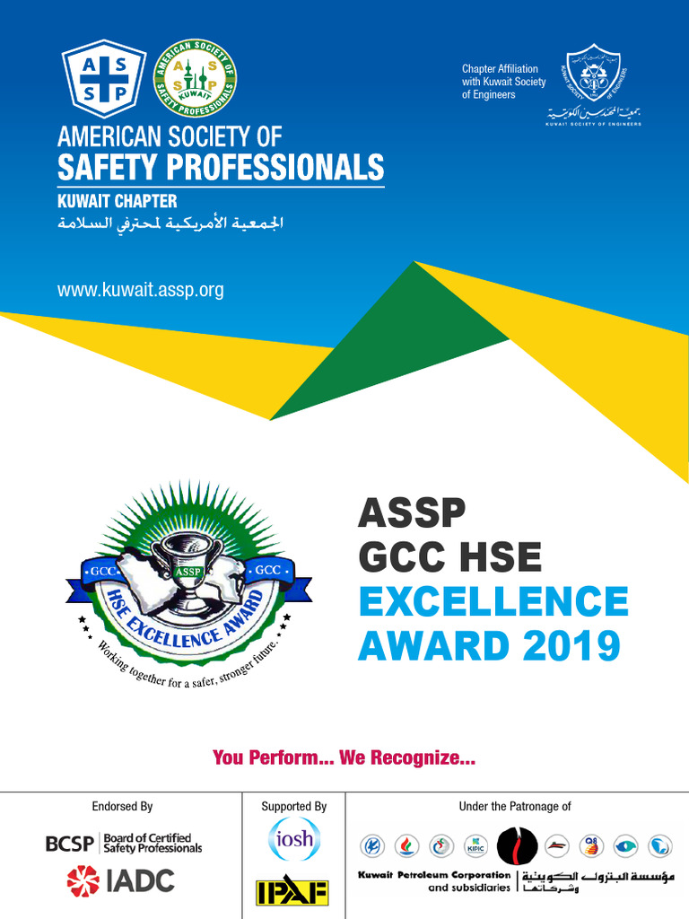 ASSP GCC HSE Excellence Award 2019 | PDF | Corporate Social ...