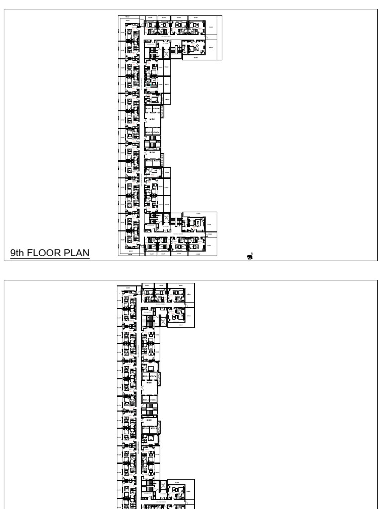 9th and 11th Floor Plan With Unit Plan | PDF