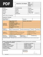 Visual Inspection Report Form | PDF | Quality | Business Process