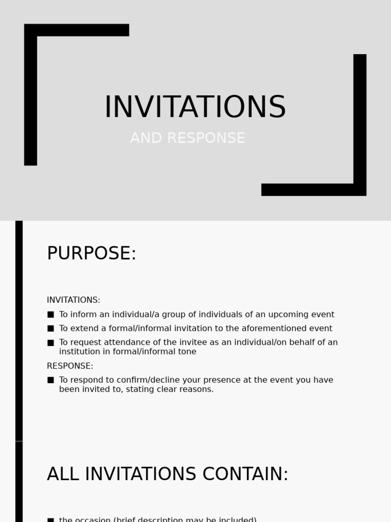 Grade 12 Invitations - and - Replies 2025 | PDF