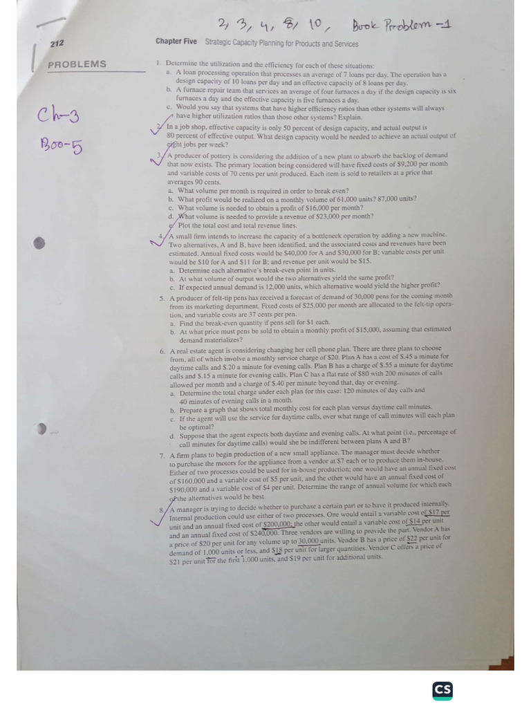 OPC Math Question and Answer CH3 | PDF