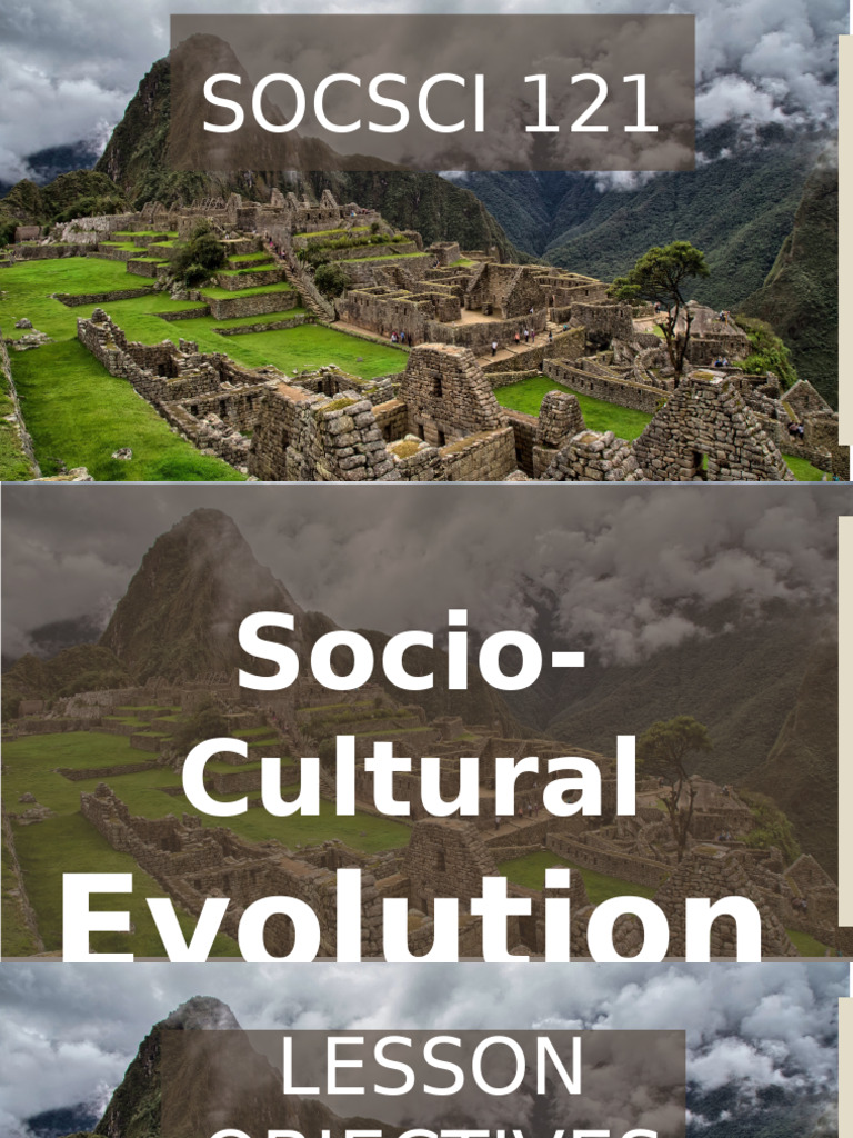 10TYPES OF SOCIETIES SOCIOCULTURAL EVOLUTION - Studz | PDF ...