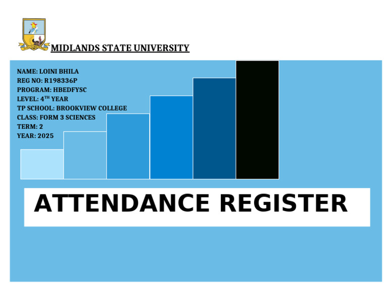 @attendance Reg Cover Form 3 x4 | PDF