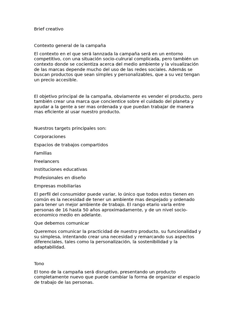 Brief Creativo | PDF