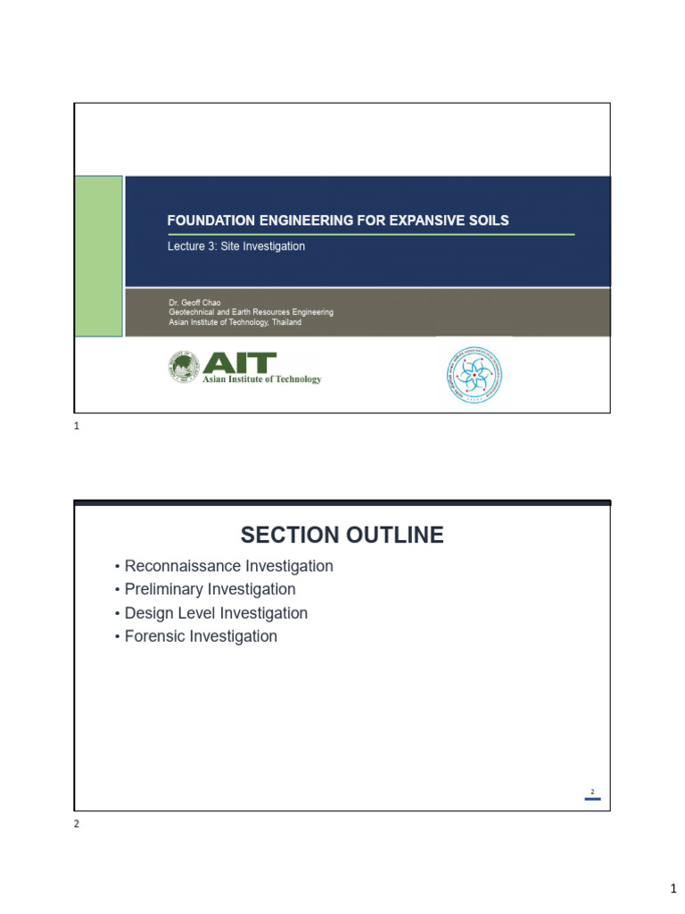 Site Investigation for Expansive Soils | PDF | Earth Sciences