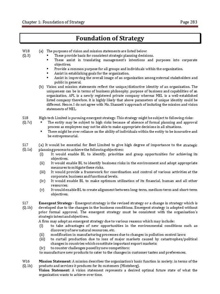 SPM Chapter Wise Past Papers With Solutions | PDF | Strategic Management | Strategic Planning