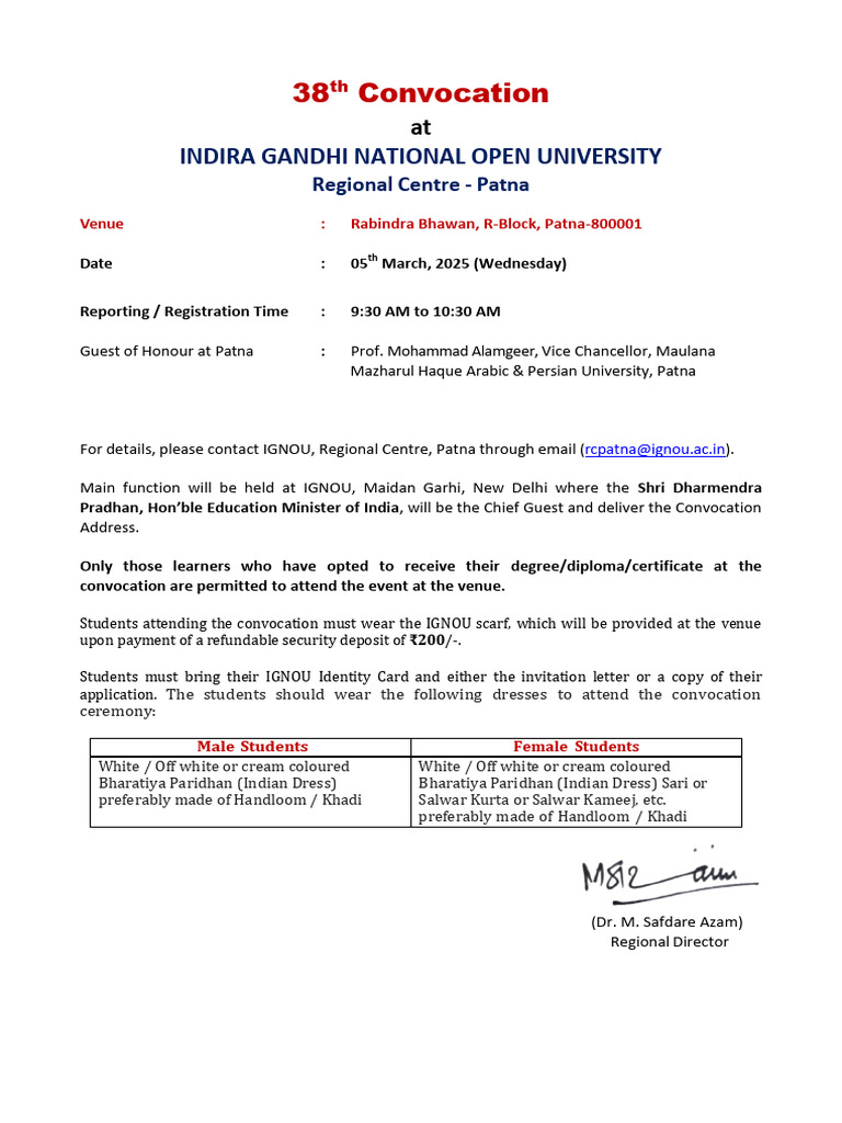 38th Convocation | PDF