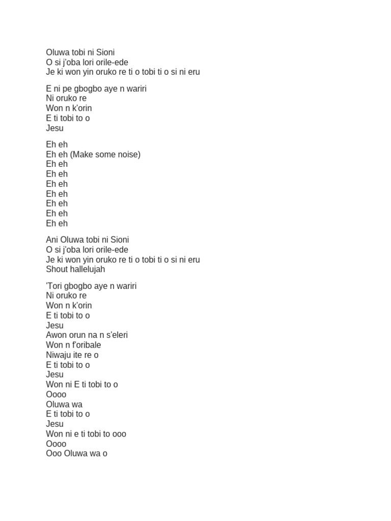 Gbogbo Aye Wariri | PDF