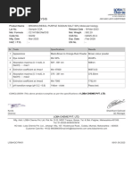 Coa 06157 Sample | PDF | Analytical Chemistry | Physical Sciences
