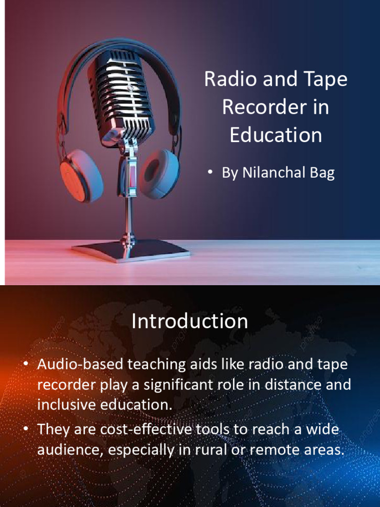 Role of Radio and Tape Recorders in Education | PDF