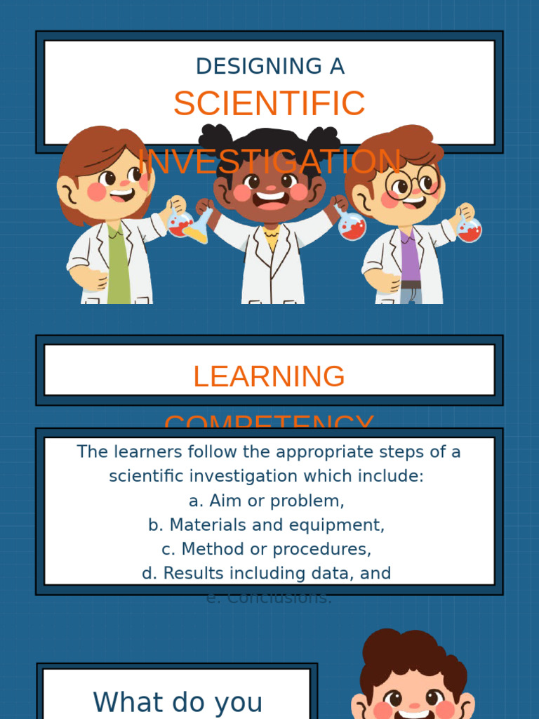Designing a Scientific Investigation | PDF | Experiment | Scientific Method