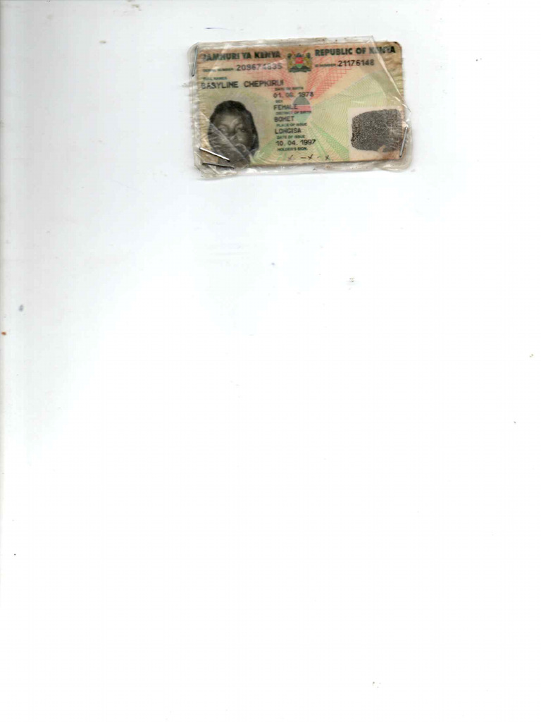 Old Id in Kenya | PDF