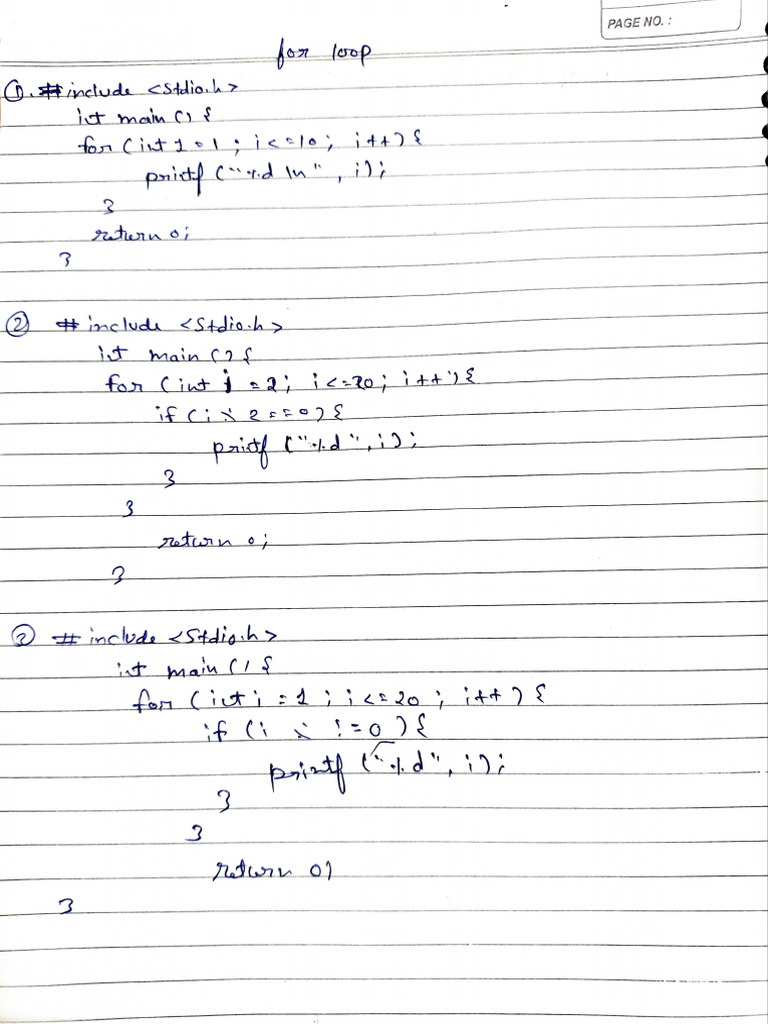 For Loop | PDF